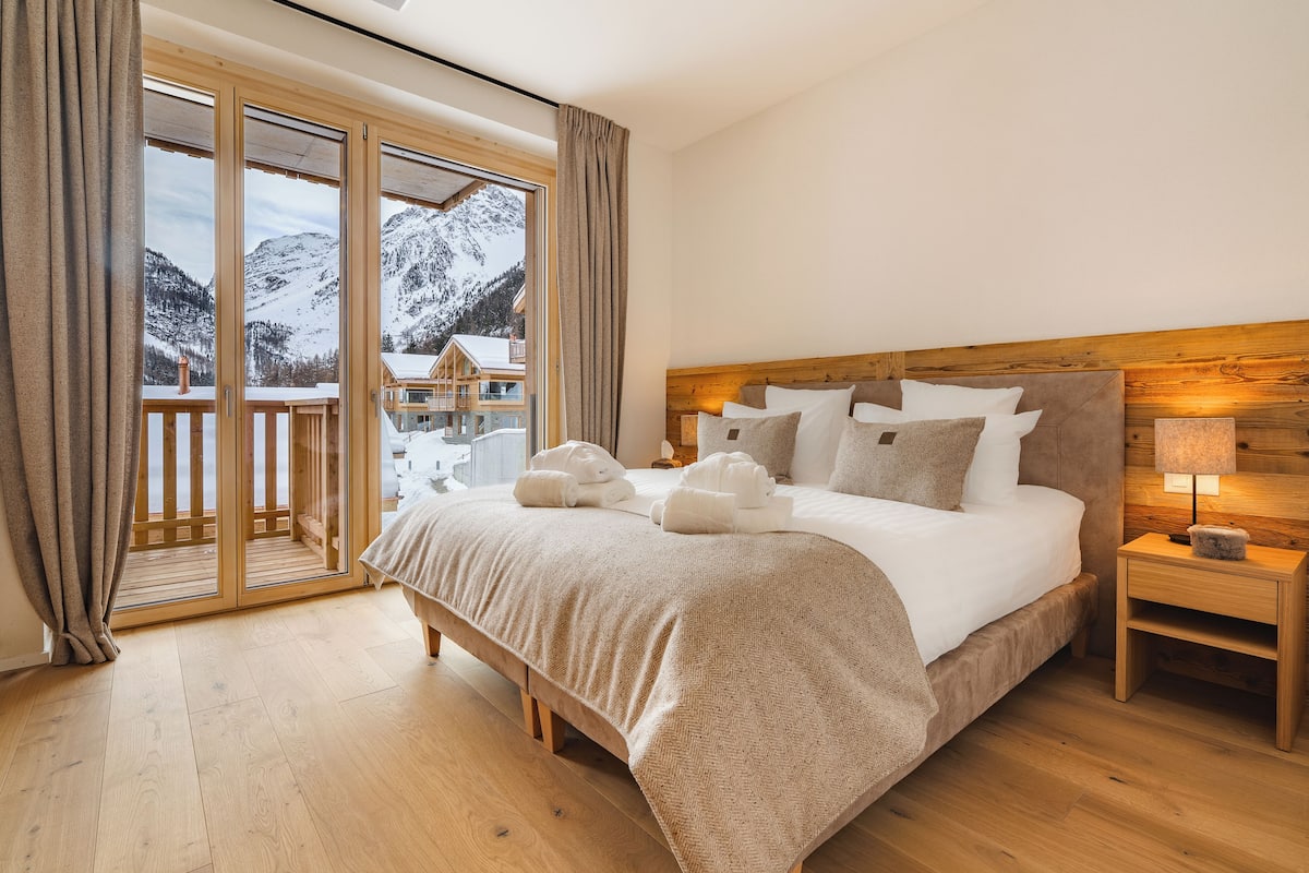 Alpine : Appartement 74 | Roupas de cama premium, cofres nos quartos, berços grátis