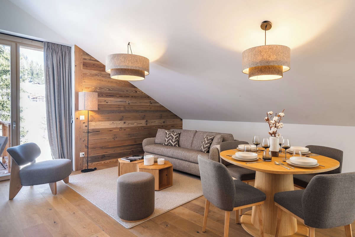 Alpine : Appartement 91 | Roupas de cama premium, cofres nos quartos, berços grátis