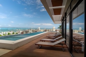 Apartamento | Piscina | 15 piscinas externas, funciona das 5h às meia-noite, espreguiçadeiras