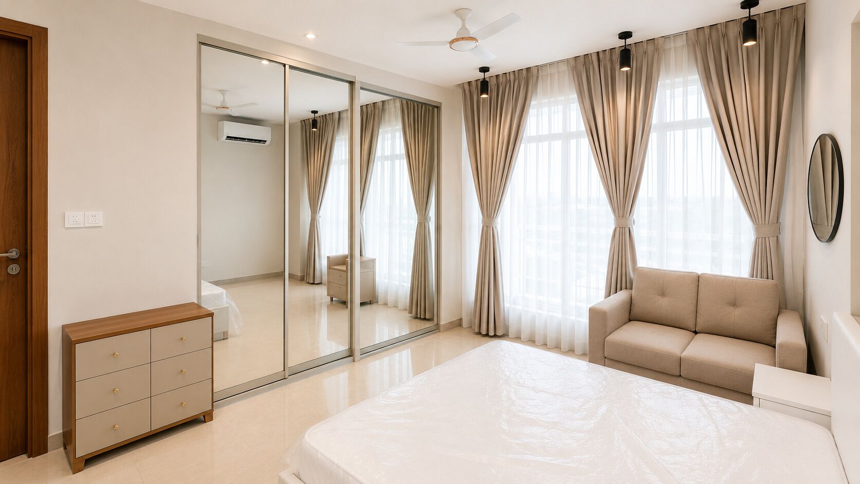 Quarto casal conforto, vista para o jardim | Ferros/tábuas de passar roupa, Wi-Fi de cortesia