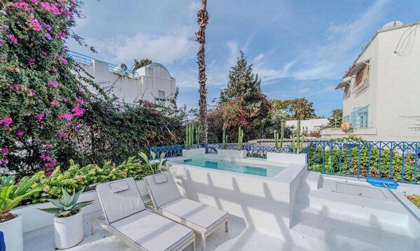 Les Bleus D Amen Heated Pool Blue Villa - Marsa