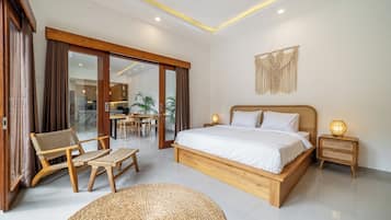 Villa Superior, vista para a piscina | Lençóis de algodão egípcio, roupa de alta qualidade, cofre no quarto