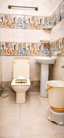 Budget Non AC Room | Casa de banho | Um polibã, sabão 
