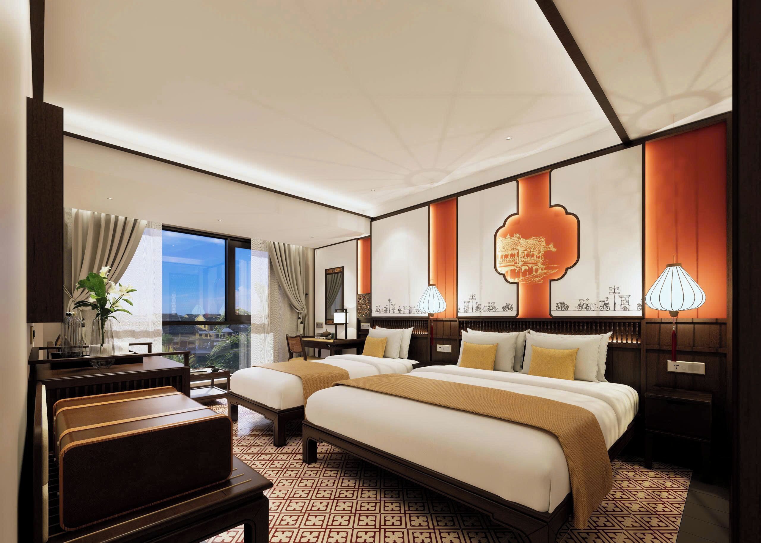 Quarto Familiar (Family Heritage) | Minibar, cofre no quarto, com decoração personalizada 