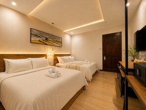 Quarto Quádruplo Familiar | Secretária, Wi-fi grátis 
