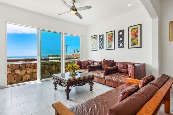 Dog-friendly Home With Partial Ocean View, Heated Pool, Rooftop Terrace - Rosarito
