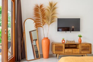 Vila luxo, 2 quartos, piscina particular | Roupas de cama de algodão egípcio, roupas de cama premium