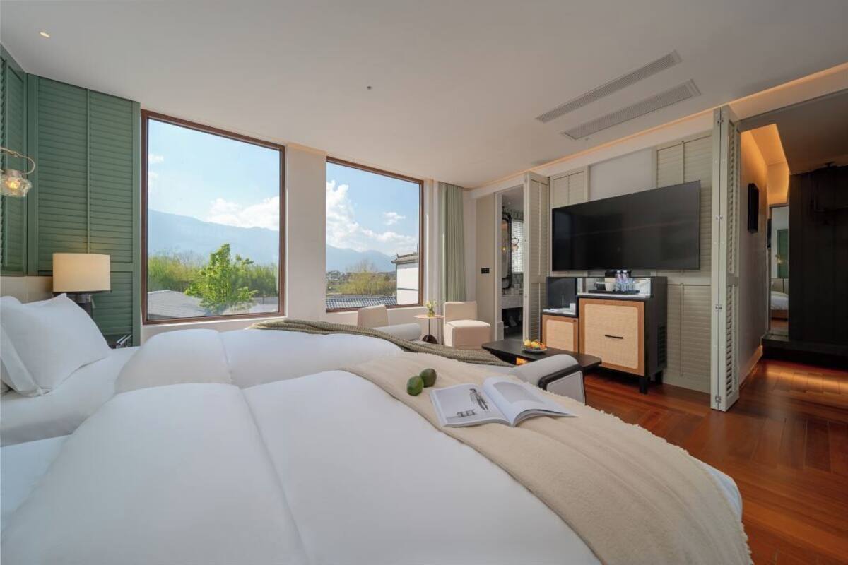Quarto Twin Comfort, vista para a montanha | Wi-fi grátis 