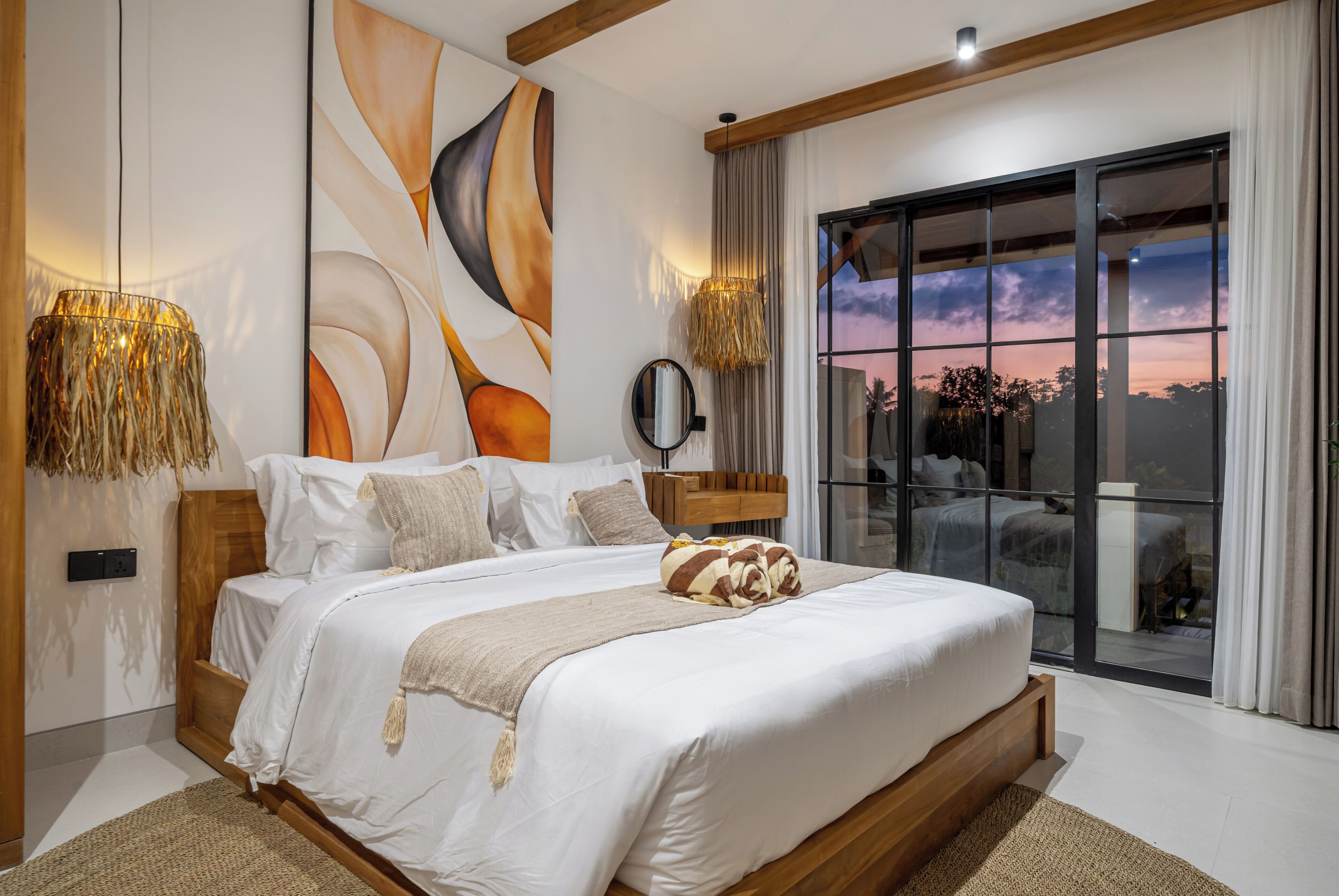 Villa de Luxo, vista para a piscina | Lençóis de algodão egípcio, roupa de alta qualidade, cofre no quarto 