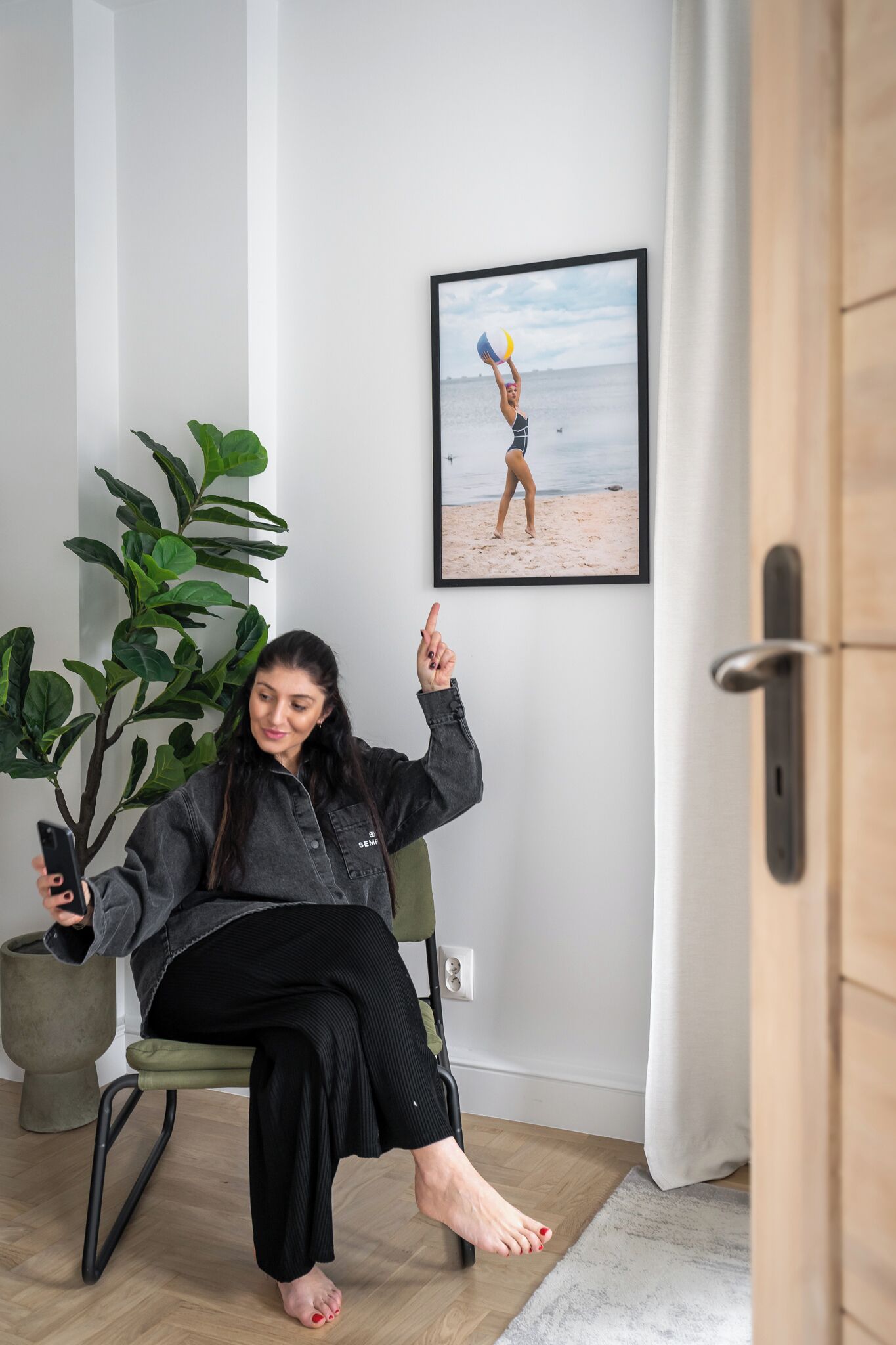 Apartamento Deluxe, varanda, junto à praia | Interior