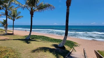 Na praia