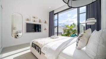 Vila design, 3 quartos, piscina particular | Roupas de cama de algodão egípcio, roupas de cama premium