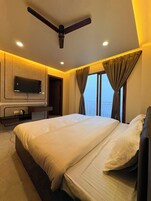 Quarto casal premium, vista para a montanha | Wi-Fi de cortesia