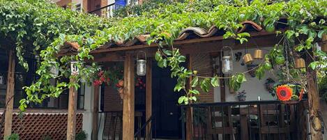 Espaço exterior para banquetes