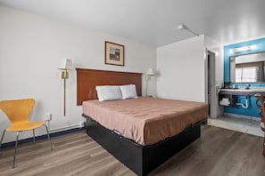 Quarto Individual Deluxe, 1 cama king-size, não fumadores | Wi-fi grátis, roupa de cama fornecida
