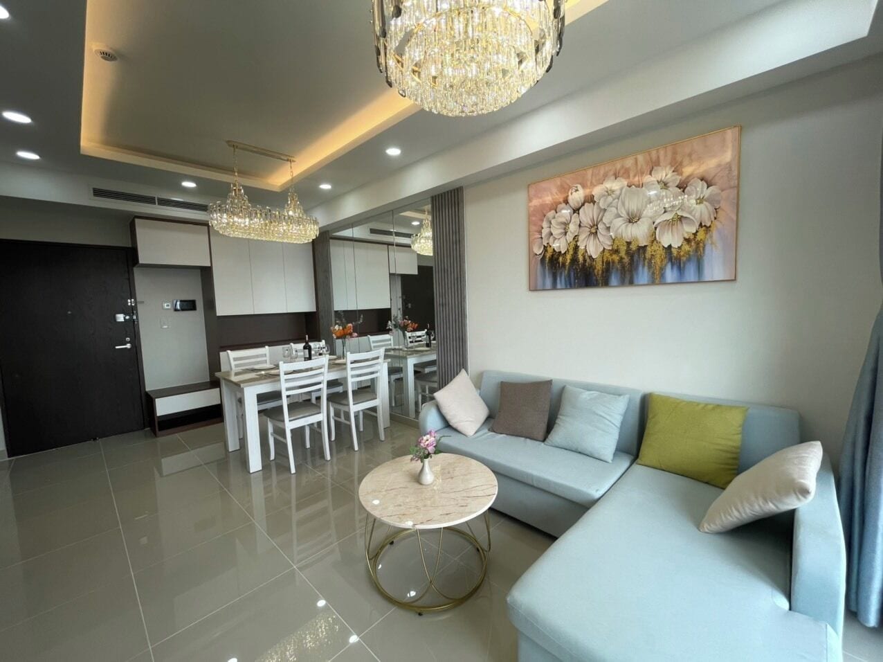 Duplex superluxo, vista para a cidade | Área de estar