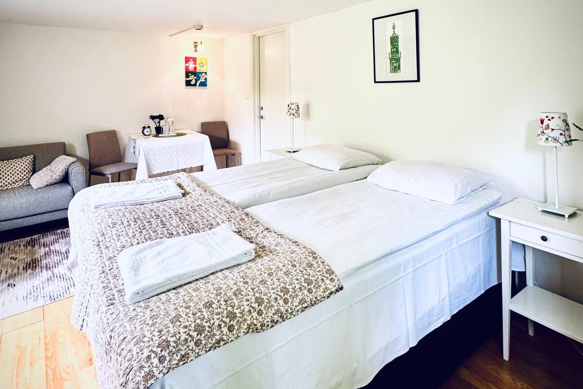 Quarto Duplo, vista para o jardim | Casa de banho