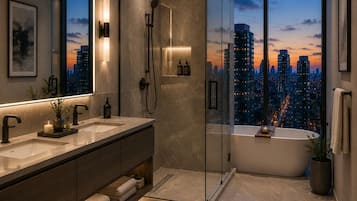 Apartamento, Vista para a cidade | Casa de banho