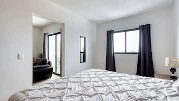 Apartamento, várias camas, vista para o oceano (Condominio Betania #4) | 2 quartos, com decoração personalizada, com mobília individualizada