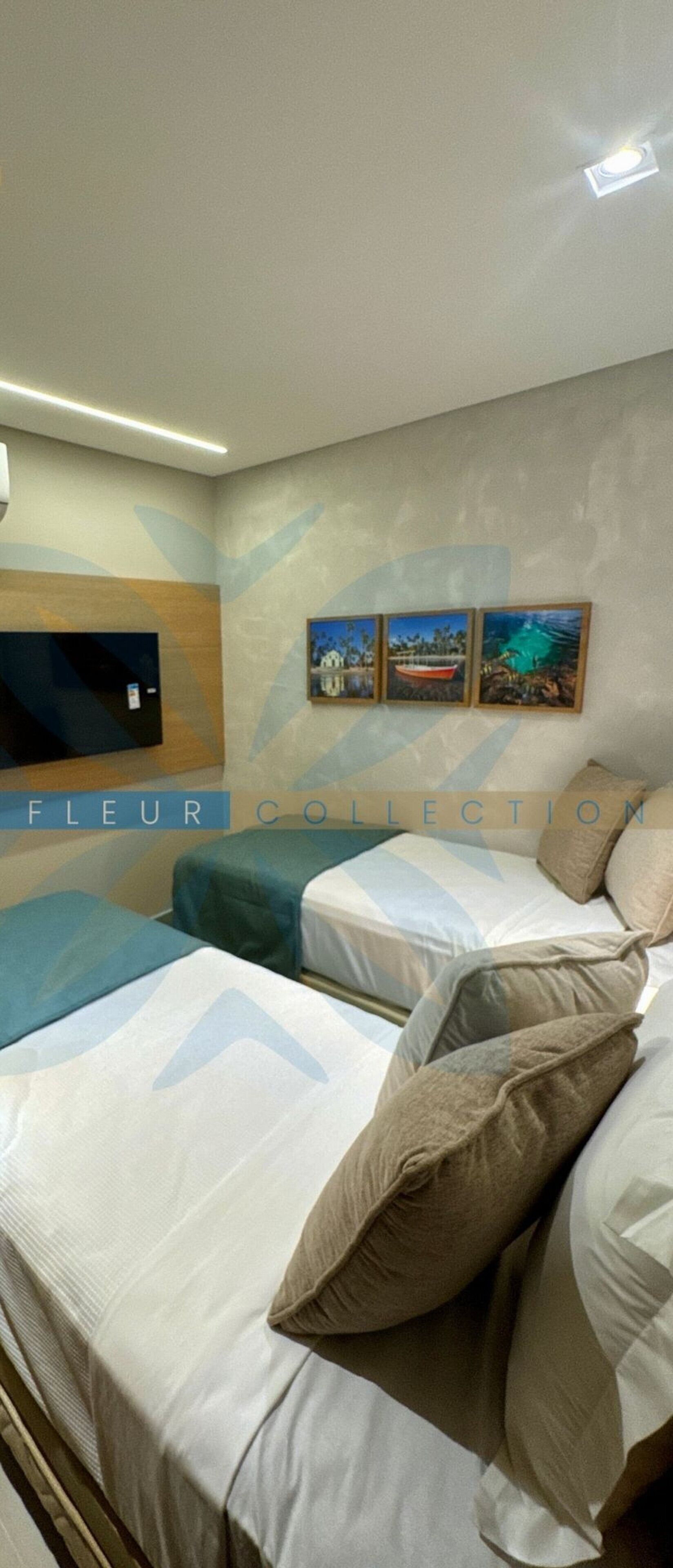 Apartamento superluxo | Roupas de cama premium, camas com colchões pillow-top, frigobar