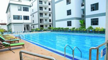 Apartamento, 2 quartos, acessível, varanda | Piscina | Piscina externa