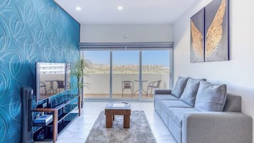 Apartamento, várias camas, Vista para a cidade (Marea Los Cabos Fragata 404) | Sala de estar