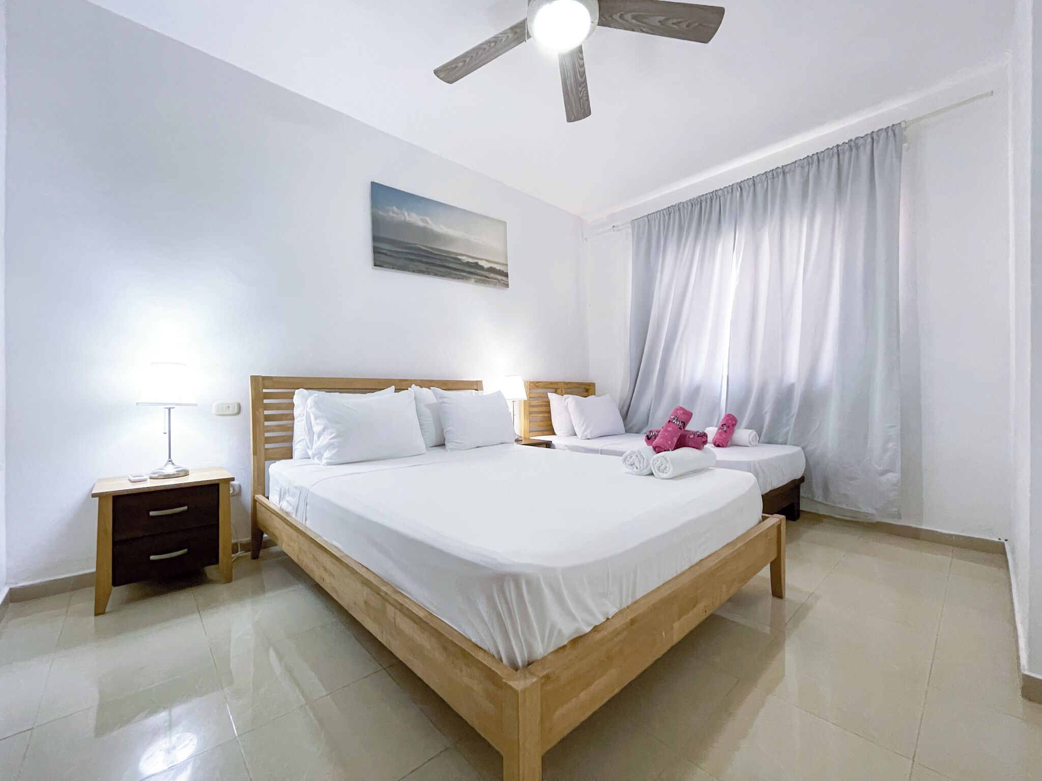Apartamento Comfort, 2 quartos, vista para a piscina | Cofre no quarto, Wi-fi grátis, roupa de cama fornecida 