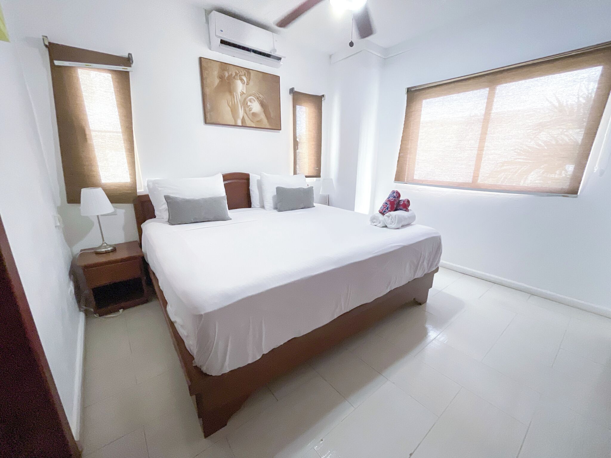 Apartamento Comfort, 2 quartos, terraço | Cofre no quarto, Wi-fi grátis, roupa de cama fornecida 