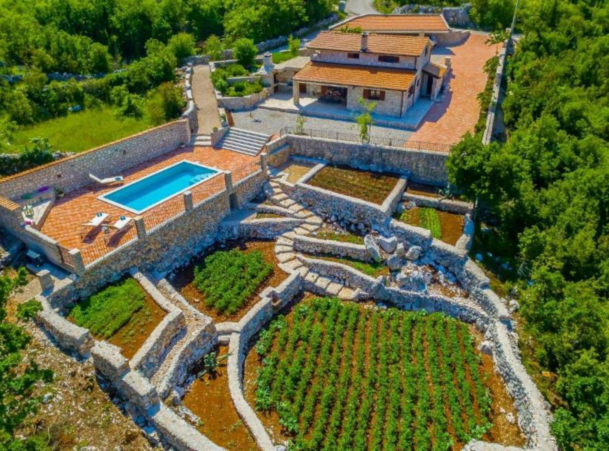 Vila (Rustic Haven Villa with swimming pool) | Vista aérea