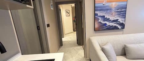 Apartamento, 2 quartos, acessível, para fumantes | Sala de estar