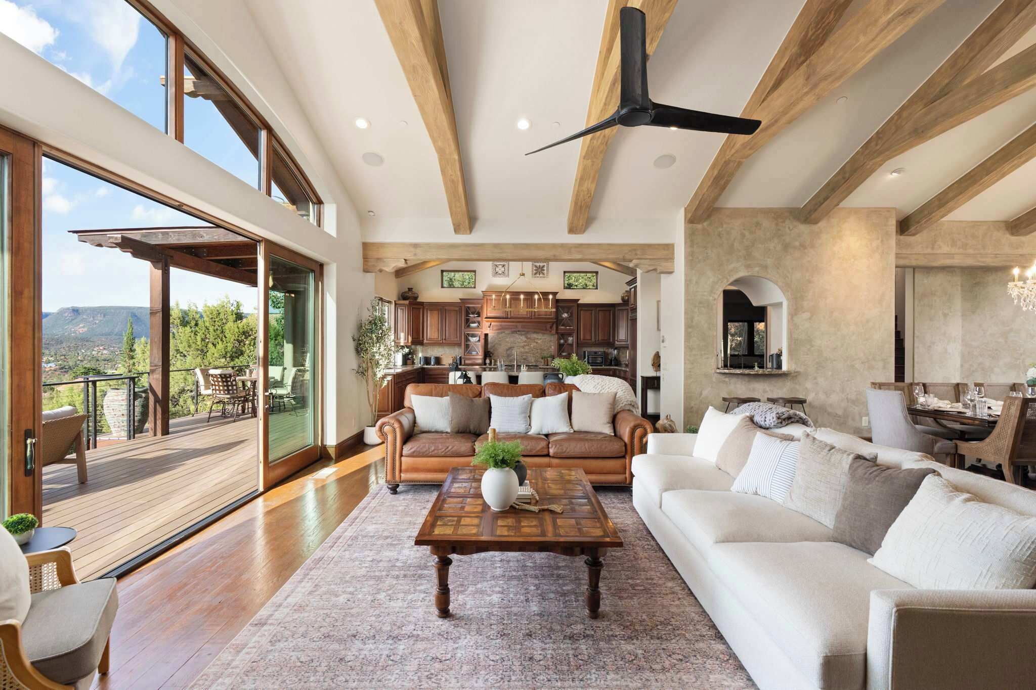 Tuscan Red Rock Overlook | Luxury Wellness Villa - 2 Pools, 2 Waterfalls, Spa, Sauna, Fire Features, Massage Chairs & Salt Room! - Sedona, AZ