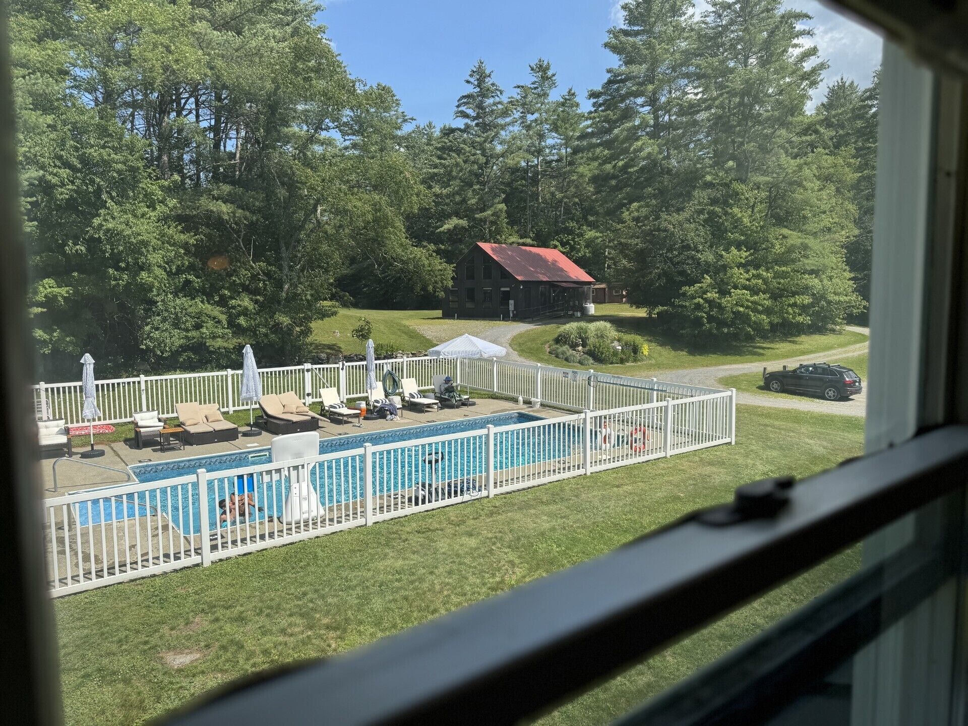 Piscina externa sazonal