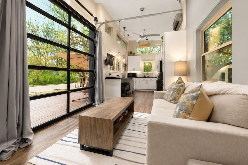 The Amp House. Official #1 Ranked Tiny House In America. Barrel Sauna + Hot Tub - Fayetteville, AR