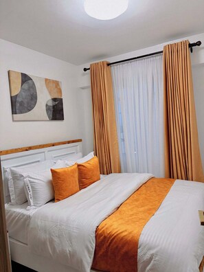 Apartamento Familiar, varanda, Vista para a cidade | Com decoração personalizada, com mobília individualizada, Wi-fi grátis 