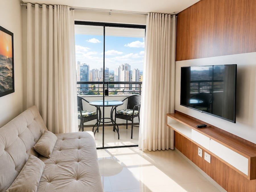 Apartamento Comfort | Sala de estar | TV de ecrã plano