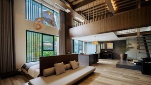 Loft Superior, vista para o jardim | Interior