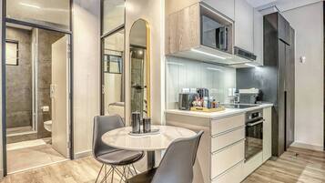 Apartamento, 1 quarto, acessível, pátio | Cozinha privada