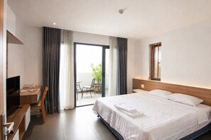 Apartamento superluxo, 1 quarto, vista para a cidade | Vista da sacada