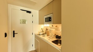 Estúdio | Cozinha privada | Minifrigorífico, um micro-ondas, uma placa de cozinha 