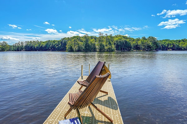 Waterfront Sand Pond Cabin W/ Views & Fire Pit - Beach Road, ME