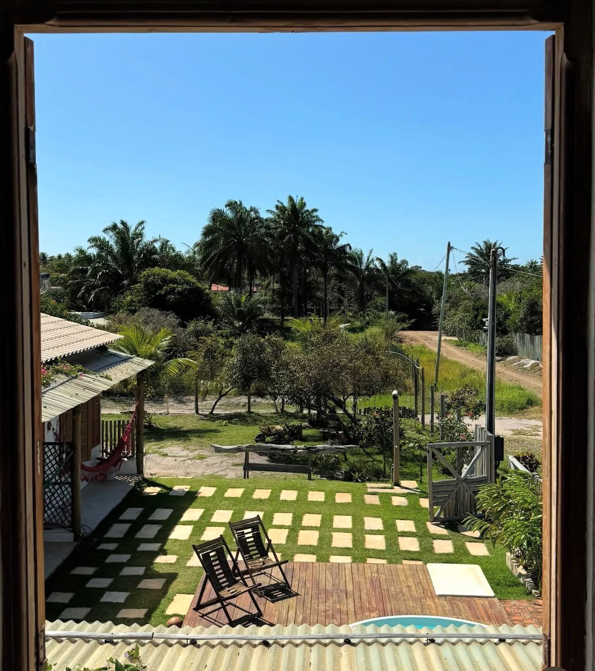 Casa Superior, vista para a piscina | Terraço/pátio interior