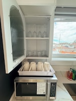 Apartamento Comfort, 2 quartos, não fumadores, cozinha | Cozinha privada | Uma cafeteira/bule, um frigorífico/congelador grande, um micro-ondas 