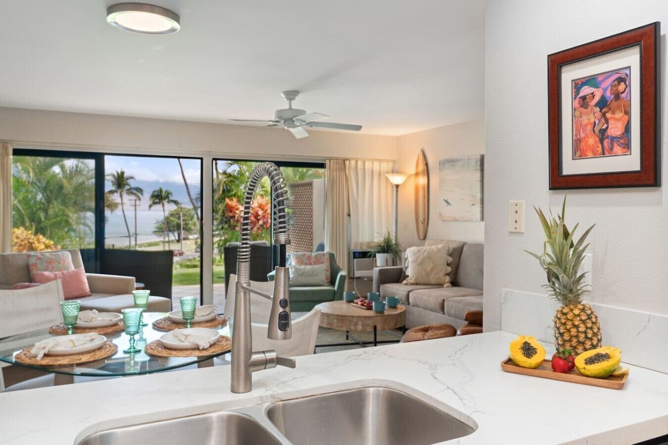 First Floor Unit W Ocean Views. Walk To Beach! - Wailea, HI