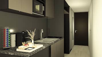 Quarto quádruplo superior | Cozinha privada | Geladeira
