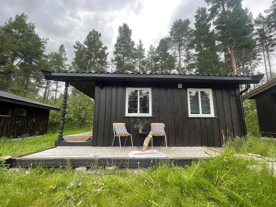 Hytte 1 basic, fjellutsikt | Terraço/pátio