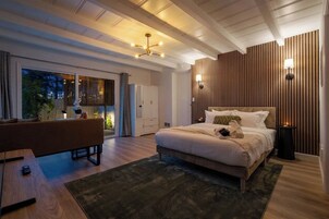 Estúdio Comfort, 1 cama queen-size, não fumadores, vista para o jardim | Ferro/tábua de engomar, Wi-fi grátis 
