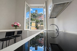 Apartamento Económico, Vista para a cidade | Cozinha privada