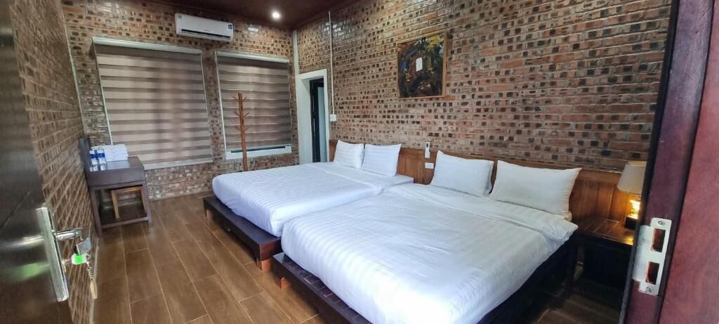Quarto Twin Superior, varanda, vista para o jardim | Wi-fi grátis, roupa de cama fornecida 