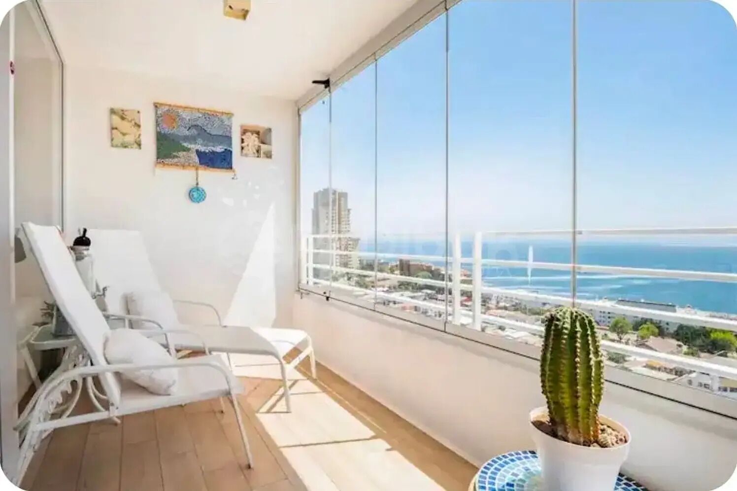 Apartamento, varanda, vista para o mar | Interior