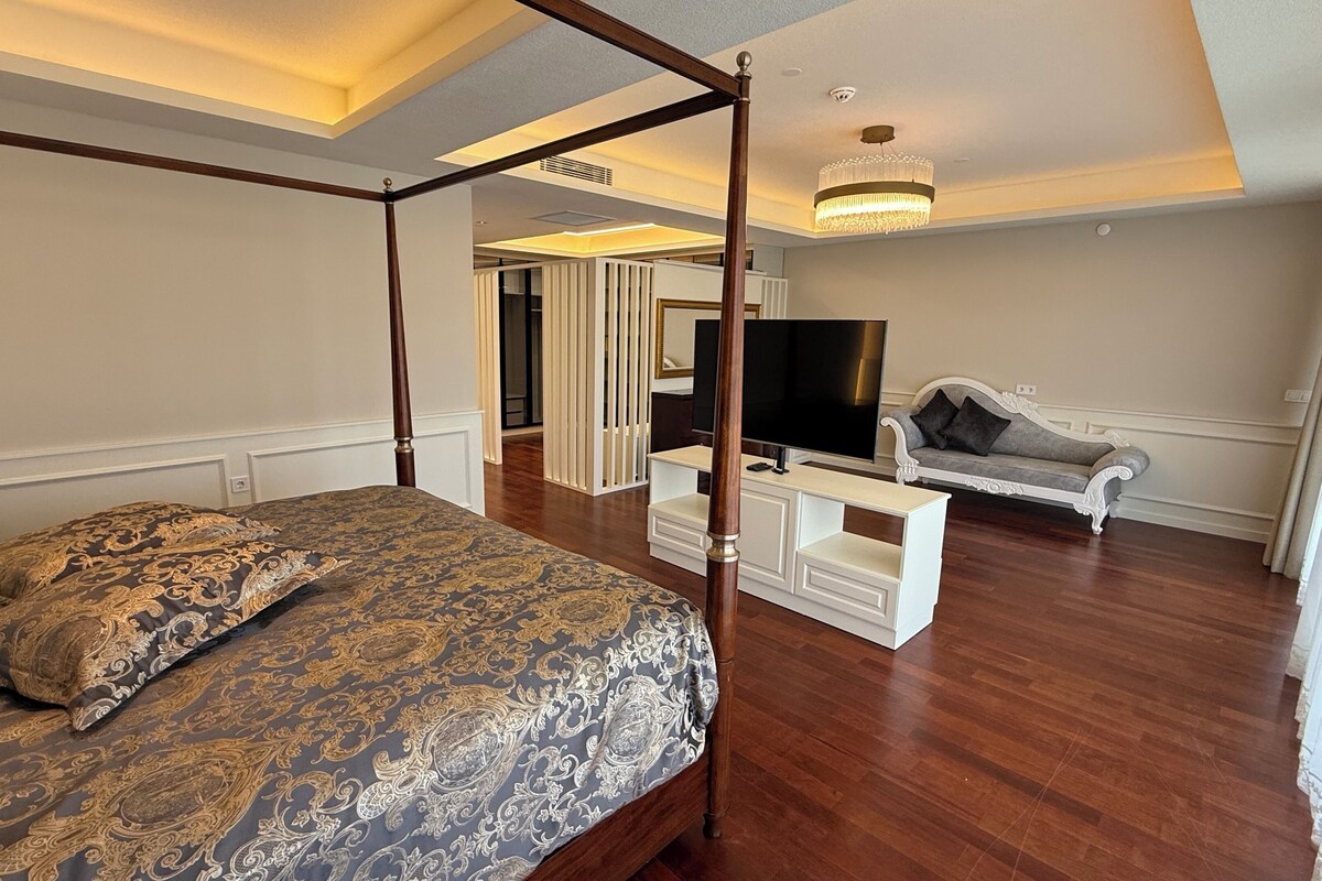 Suite, vista para o rio | Roupa de alta qualidade, minibar, roupa de cama fornecida 
